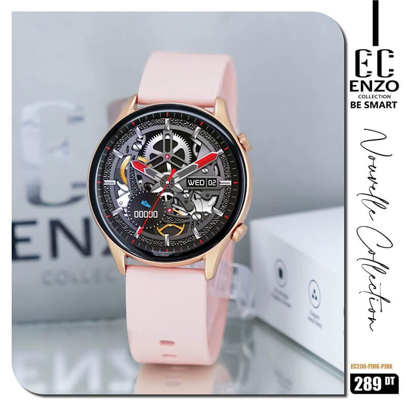 Montre Connectée Femme Enzo Collection EC200-PINK-PINK